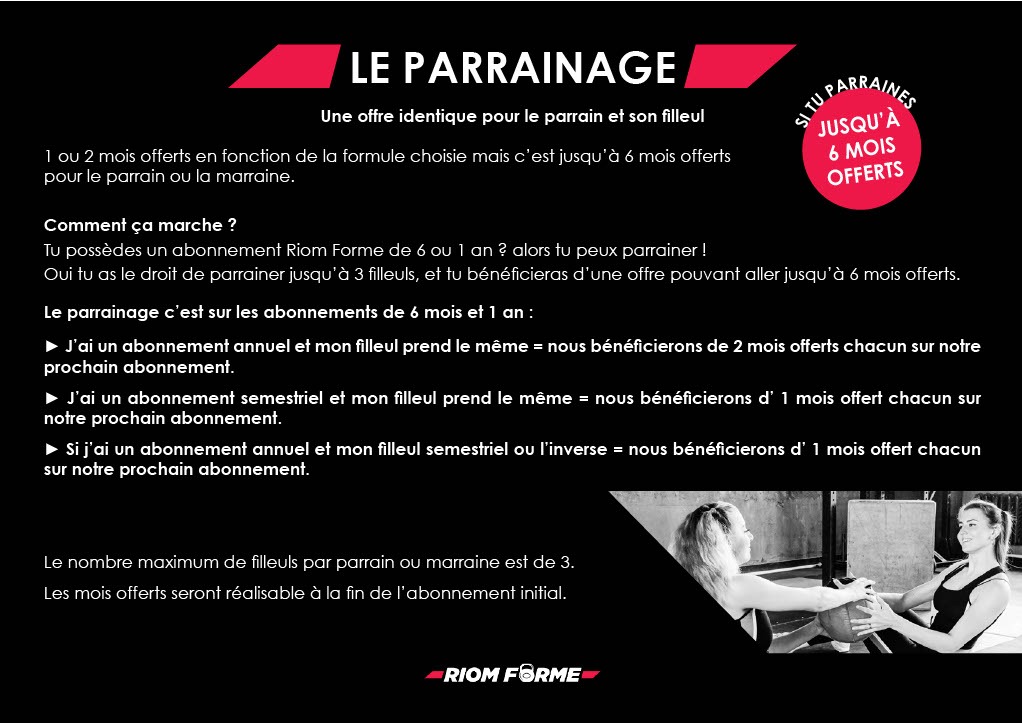 Parrainage – Riom – Riom Forme